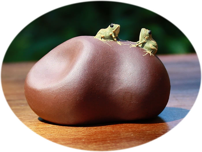 Tea pet frog fountain E | Valley Green Tea